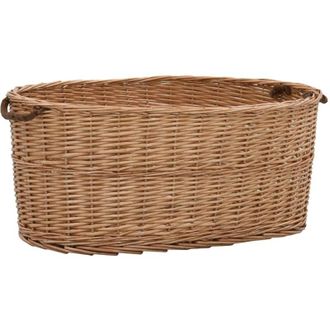 vidaXL Panier &agrave; bois de chauffage poign&eacute;es de transport 78x54x34 cm Vidaxl