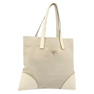 Prada Pre-owned Vintage Tote Bag - Femme - Pre-owned - Blanc - Taille: ONE Size