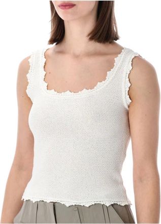 Low Classic LOW Classic, Femme, Tops, Blanc, Taille: 38 FR Top Knit