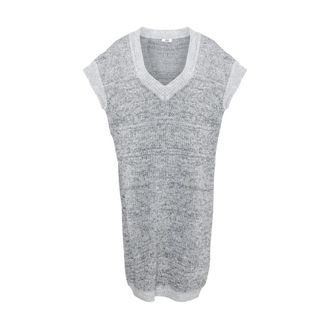 Tiffany & Co. Grau Melange Strick Slipover - - Dresses - Damen - Grau - L/XL