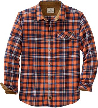 Legendary Whitetails Herren Buck Camp Flannel Shirt Hemd mit Button-Down-Kragen, Cobalt Blaze Plaid, Klein