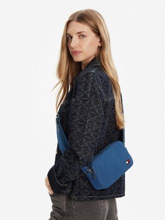 Tommy Jeans Handtasche Tjw Cool Denim Camera Bag AW0AW17874 Blau