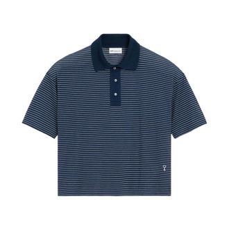 Ami Femme, Tops, Bleu, Taille: 34 FR Ami de Coeur Polo