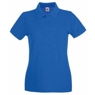 Fruit Of The Loom Damen Lady-Fit Premium Poloshirt (S) (Königsblau)