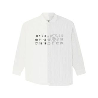 Maison Margiela Chemise Patchwork en Coton - Homme - Chemises - Multicolore - Taille: XL