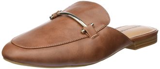 Amazon Essentials Damen Spangenpantolette, Bräunen, 44.5 EU Weit