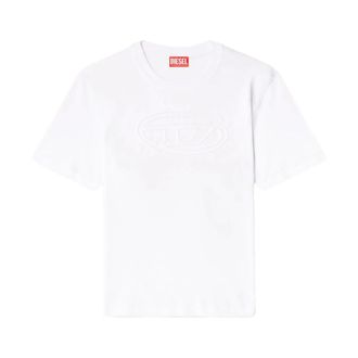 Diesel Homme, Tops, Blanc, Taille: L T-Shirt T-Adjust-Bigoval Diesel