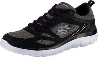 Skechers Summits Chaussures de Sport pour Homme, Noir et Blanc., 44 EU