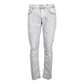 Dondup Homme, Jeans, Blanc, Taille: W32 Jean en Coton et &Eacute;lasthanne