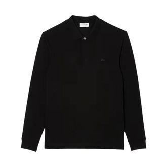 Lacoste Elegantes Langarm-Poloshirt - - Tops - Herren - Schwarzk - 4XL