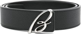 Brioni Homme, Accessoires, Noir, Taille: 90 CM Ceinture noire avec fermoir &agrave; &eacute;pingle et trous