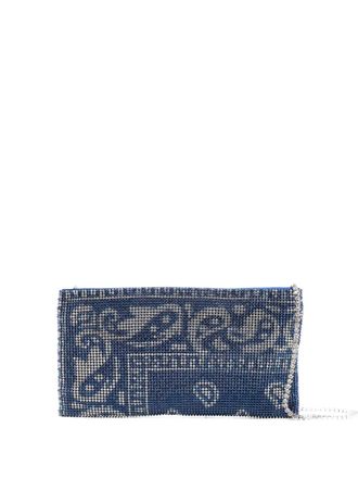 Benedetta Bruzziches crystal-embellishment cross body bag - Blau