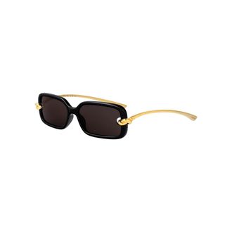 Bottega Veneta Knot Rechteckige Sonnenbrille - - Accessories - unisex - Schwarzk - 56 MM