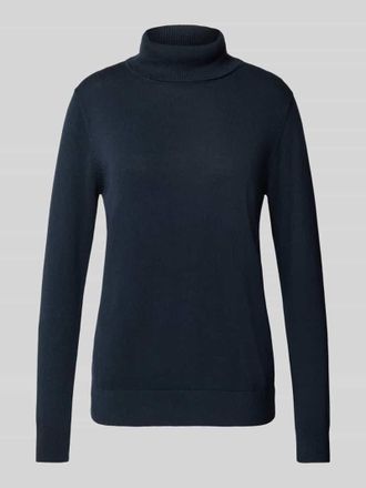 Tom Tailor Regular Fit Rollkragenpullover aus Baumwoll-Viskose-Mix