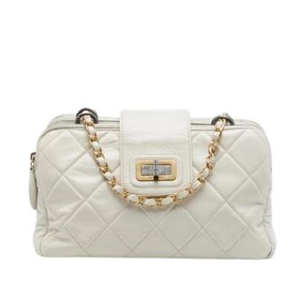 Chanel Pre-owned Vintage Quilted Shoulder Bag - - Pre-owned - Damen - Wei&szlig; - ONE SIZE