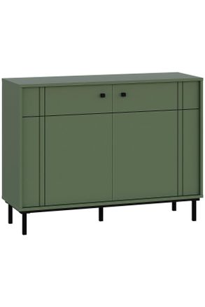CARRYHOME Kommode, Gr&uuml;n, Holzwerkstoff, 2 F&auml;cher, 108x81.8x37 cm, Wohnzimmer, Kommoden & Sideboards, Kommoden