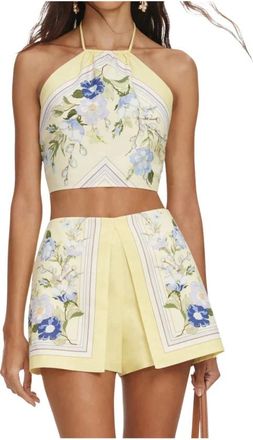 Self Portrait Femme, Tops, Jaune, Taille: 34 FR Ac26-014T-Y Top