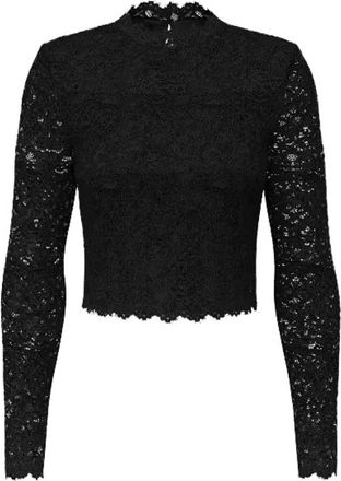 Guess Top court en dentelle - Femme - Tops - Noir - Taille: 40 FR