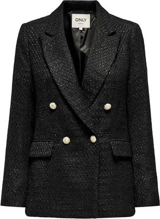 Only Onlastrid-Luki L/S Fit Boucle Blazer TLR, Noir, 38 Femmes