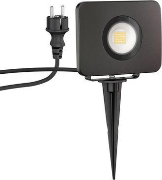 LEDs Com LED Gartenstrahler Wega mit Erdspieß für außen, schwarz, 28,005W, 2361lm, warm-weiß