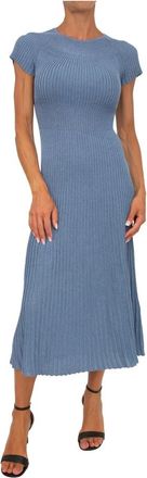Marella Draghi Strickkleid - - Dresses - Damen - Blau - L