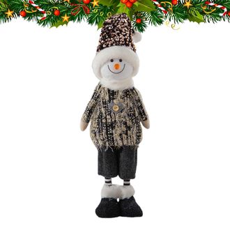 Generic Pl&uuml;schpuppen f&uuml;r Weihnachten | entz&uuml;ckende Fu&szlig;figur - Weihnachtsdekoration f&uuml;r zu Hause - f&uuml;r Kaminsims, Winterpartys, Haus, Tisch, Innen