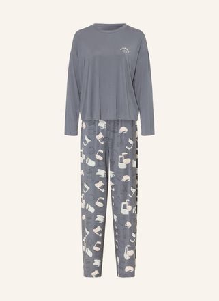 Schiesser Schlafanzug Casual Fashion grau