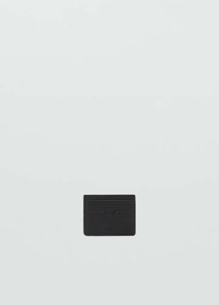 Mango Porte-cartes textur&eacute; noir - Homme - Taille unique - MANGO MAN