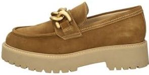 Nero Giardini I205110D Mocassins Femme En Cuir Velours - Marron 39 EU