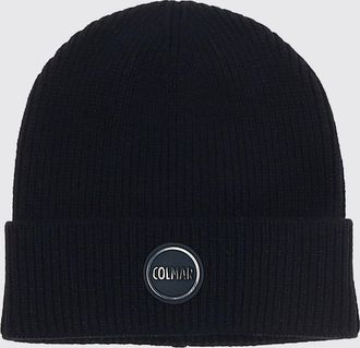 Colmar Beanie aus 100% Schurwolle mit Umschlag und Logo-Patch
