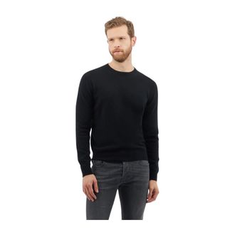 Brooks Brothers Homme, Pulls, Noir, Taille: XS Pull Ras du Cou en Laine et Cachemire