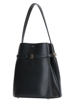 Toteme Leather Bucket Bag - Black
