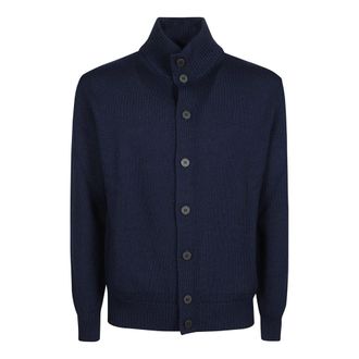 Ballantyne Stylischer Cardigan Sweater - - Knitwear - Herren - Blau - L