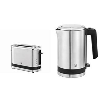 WMF KITCHENminis Grille Pain 1 Fente Design Extra Compact 7 niveaux de Brunissage Réchauffe Viennoiserie 600W & KITCHENminis Bouilloire Electrique Ultraco
