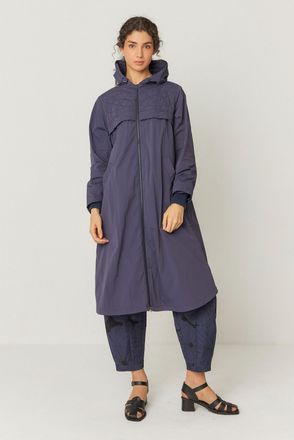 SKFK Damen vegan Regenmantel Ixone Marineblau