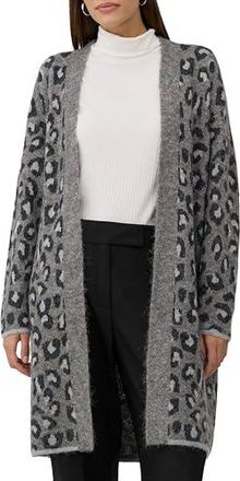 s.Oliver Schwarz LABEL 2166780 Cardigan Long, 98 x 2 cm, 42 Femme