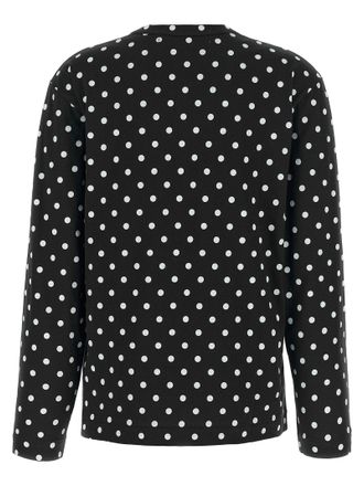 Comme Des Gar&ccedil;ons Womens Black Cotton Long Sleeve T-Shirt