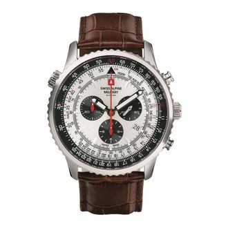 Swiss Alpine Military 7078.9532 Chronograph Uhr - - Accessories - Herren - Braun - ONE SIZE