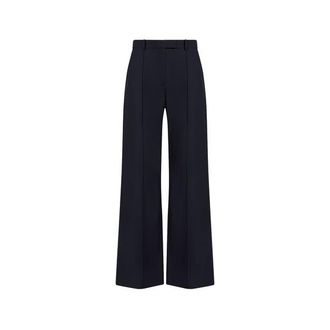 A.P.C. Pantalon bootcut en coton et laine m&eacute;lang&eacute;s