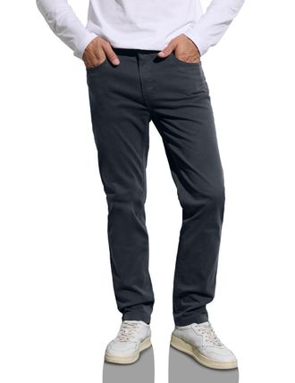 Street One Men Slim Fit Hose Grey Blue 38