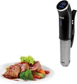 Princess Sous-Vide Stick - Präzisionskocher mit digitalem Display, IPX7 wasserfest, 25-95°C Temperatur, 1m Kabelzuleitung, Fertig-Signal, 1200 Watt, 267003, 01