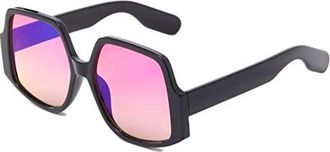 Generic Lunettes de soleil rétro tendance à large monture lunettes de soleil décoratives pour vacances en plein air (couleur : D, taille : moyen) 2026, a, Tai