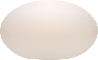 8 Seasons design Shining Eye, ovale LED Kugel 42 x 24 cm (weiß), E27 Fassung inkl. Leuchtmittel in warmweiß, Leuchtkugel für außen und innen, Garten, Balkon, Te