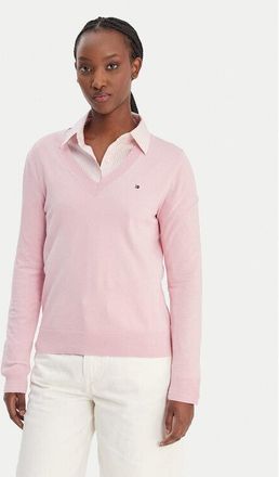 Tommy Hilfiger Pullover WW0WW40098 Rosa Regular Fit