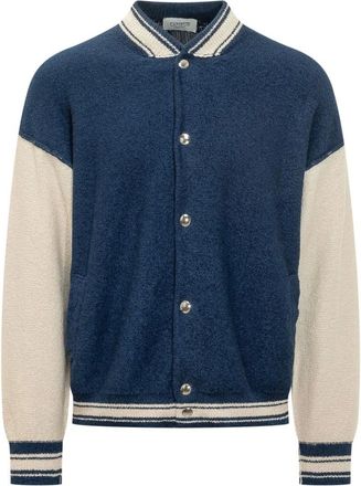 Laneus Homme, Vestes, Bleu, Taille: M Bomber Tricot&eacute;