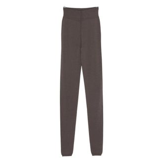 Rick Owens Virgin Wool Leggings - - Trousers - Damen - Grau - S