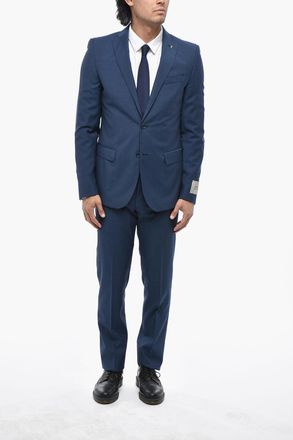 Corneliani CC COLLECTION Anzug mit zwei Kn&ouml;pfen aus reiner Schurwolle mit klassischem Revers Corneliani