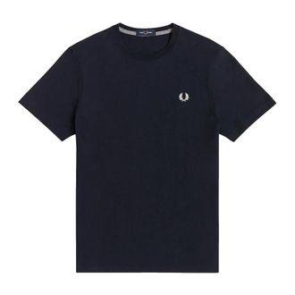 Fred Perry Rundhals-T-Shirt - - Tops - Herren - Blau - L