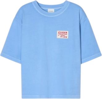 Closed Femme, Tops, Bleu, Taille: 34 FR T-shirt d&eacute;contract&eacute; en jersey &eacute;pais