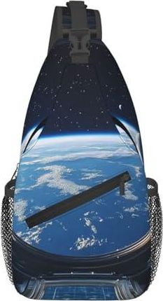 Generic Sac &agrave; bandouli&egrave;re View The Sci-Fi Planet From The Space Station - Sac &agrave; bandouli&egrave;re de voyage pour homme - Sac &agrave; dos de randonn&eacute;e